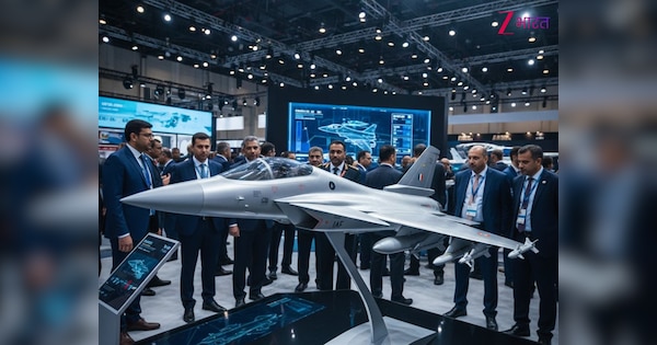 HAL Tejas Mk2 scale model show at the Dubai Airshow | भारत के 'तेजस Mk2 ...