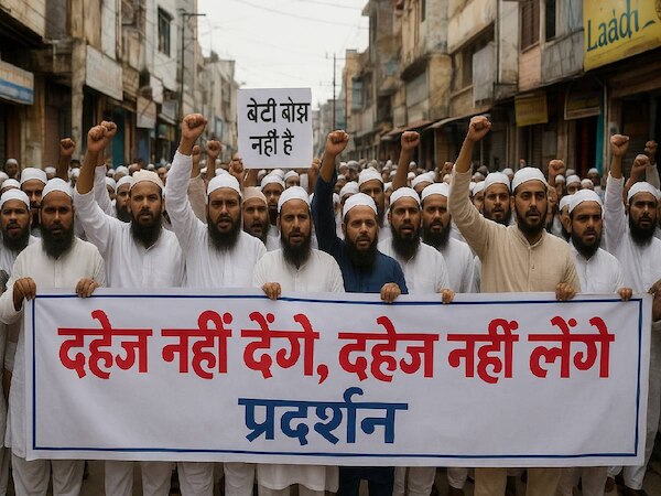 Jharkhand Saryu Block muslim community protest against Dowry culture ...