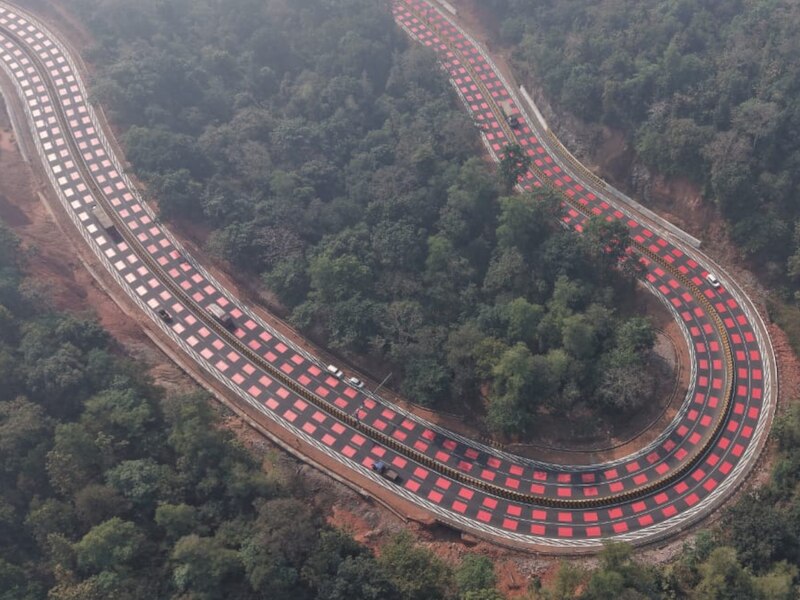 mp india first wildlife friendly unique highway nhai red road marking ...