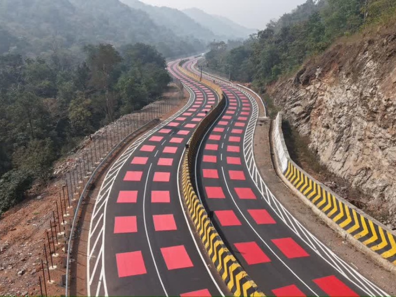 mp india first wildlife friendly unique highway nhai red road marking ...