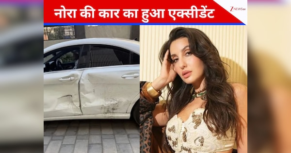 33 year old nora fatehi car road accident in Mumbai while she was going ...