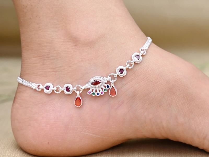 simple anklet designs for ladies after wedding see payal silver design ...