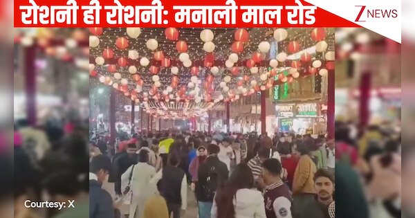 tourist visits manali to celebrate christmas and new year mall road ...