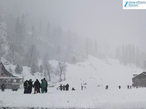 himachal weather snowfall cold wave yellow alert una temperature drop ...