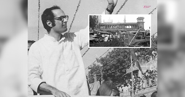 First Bulldozer action India | Turkman Gate Bulldozer action 1976 ...