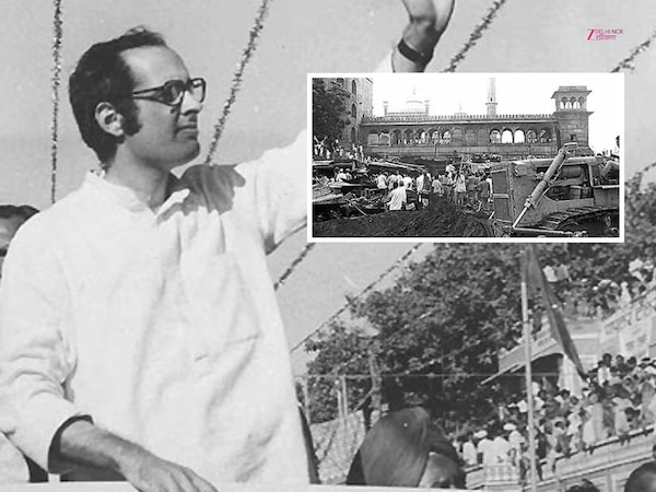 First Bulldozer action India | Turkman Gate Bulldozer action 1976 ...