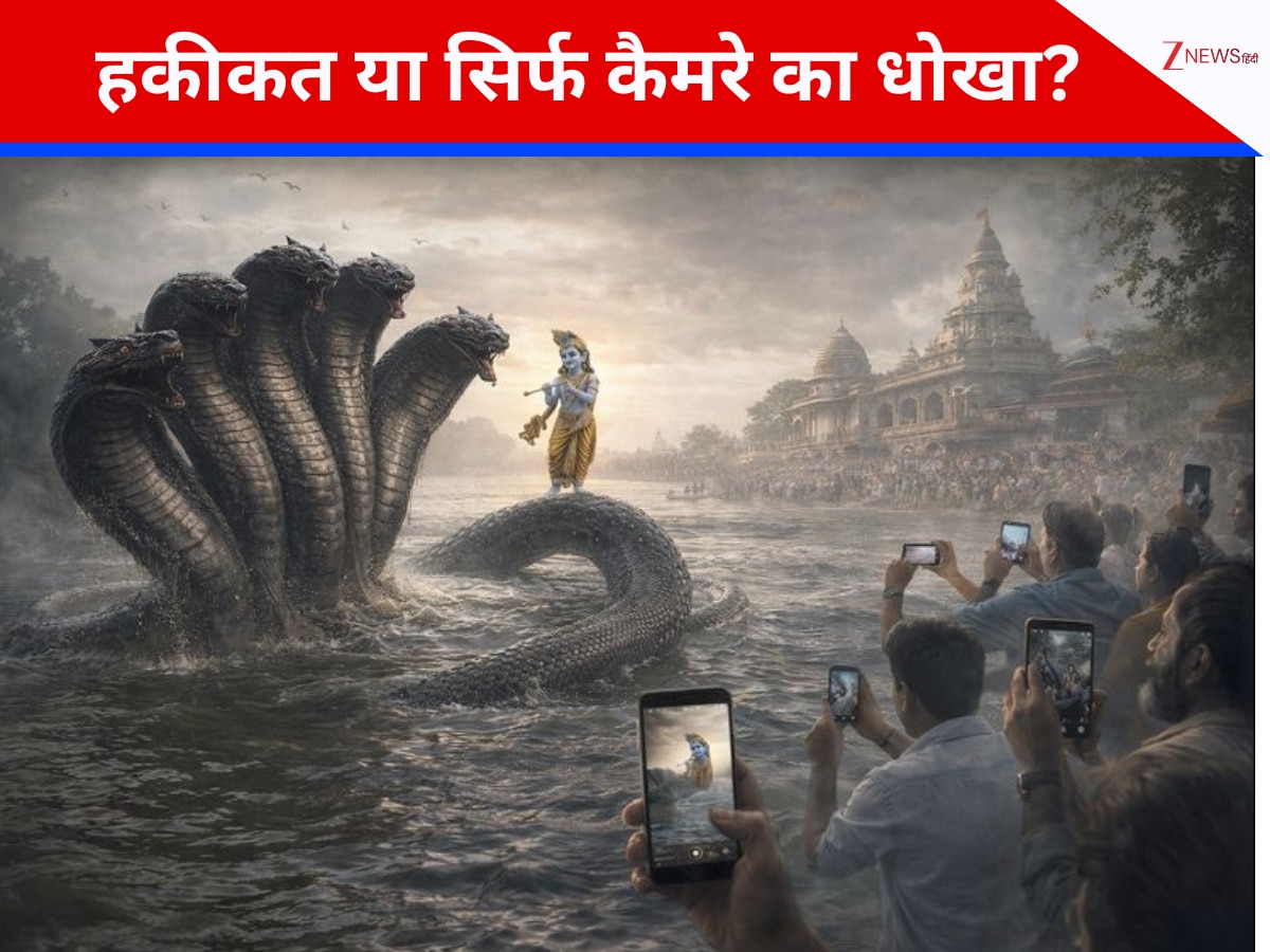 terrifying scene of the Dwapar era returns to the Yamuna has Kaliya Nag ...