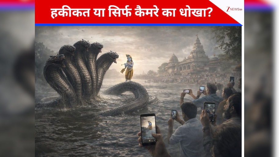 terrifying scene of the Dwapar era returns to the Yamuna has Kaliya Nag ...
