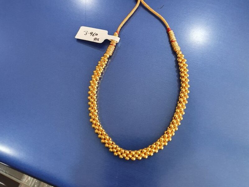 latest maharashtrian gold thushi necklace designs trending gold thushi ...