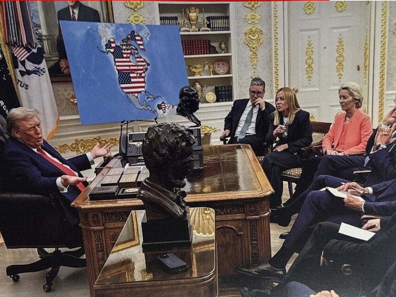 trump new american map canada greenland us territory controversy ...