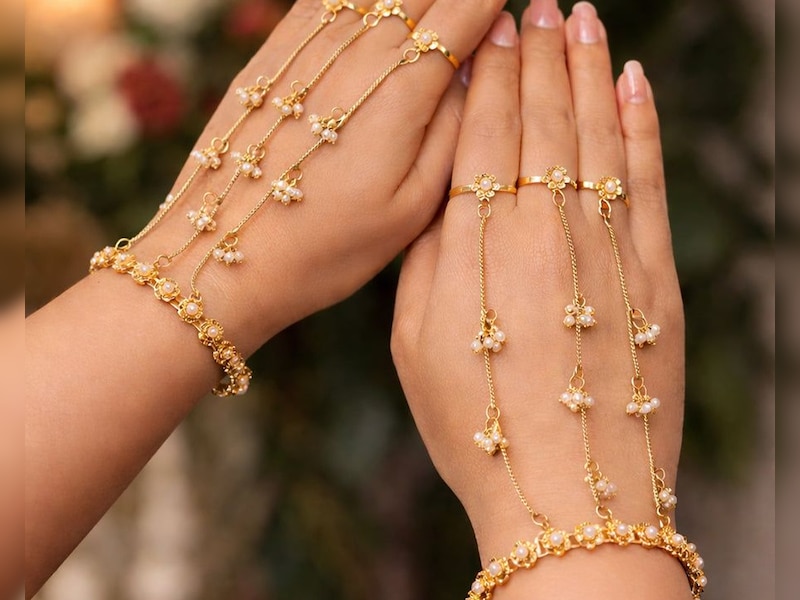 latest gold hathphool designs bridal gold hathphool jewellery design ...