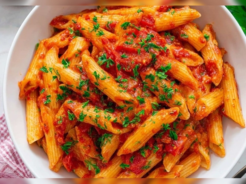 arrabbiata pasta recipe how to make red sauce arrabbiata pasta at home ...