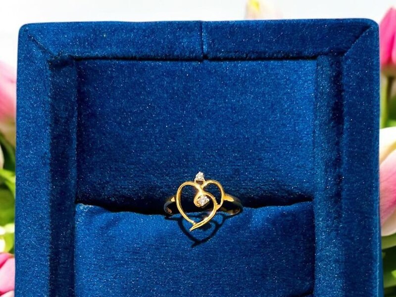 gold ring designs for girlfriend valentines day 1 gram gold ring ...