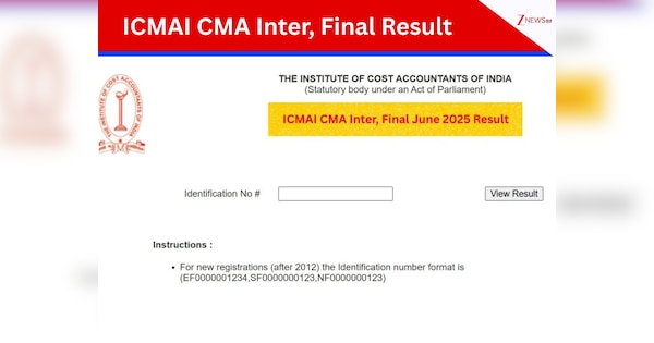 ICMAI CMA Inter final result December 2025 declared at icmai in ...