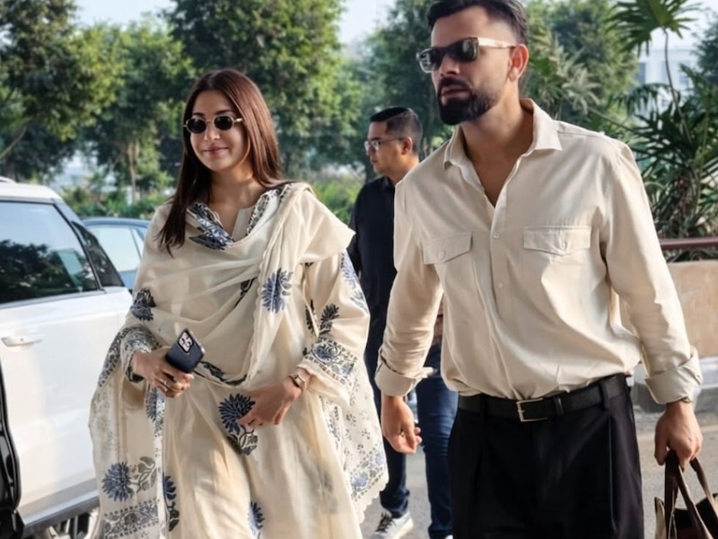 Anushka Sharma airport white suit look is tranding and perfect for the ...
