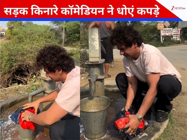 48 year old famous comedian sunil grover viral video washing clothes at ...