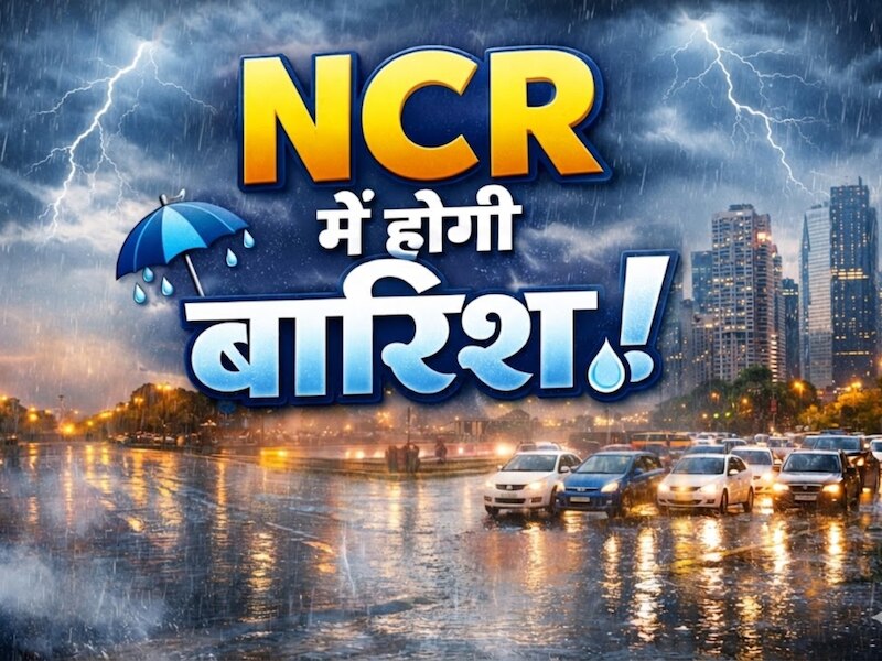 Delhi NCR Weather: NCR में होगी लगातार दो दिन बारिश, मौसम होगा ठंडा ...