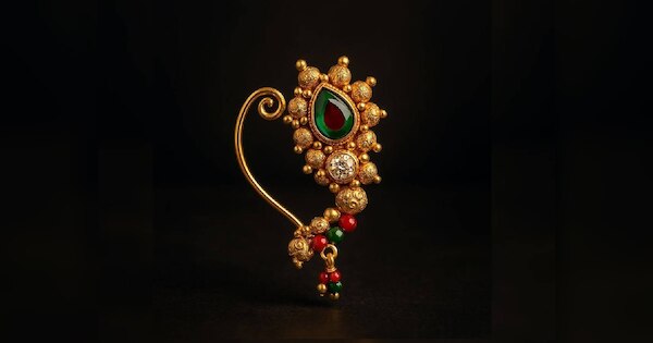 Maharashtrian nath design in 1 gram gold here is latest peshwai nath ...