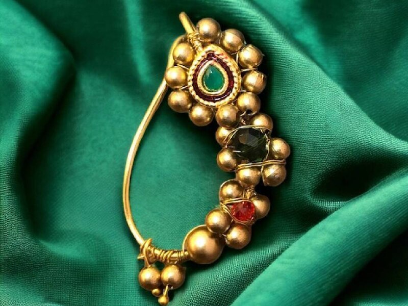 Maharashtrian nath design in 1 gram gold here is latest peshwai nath ...