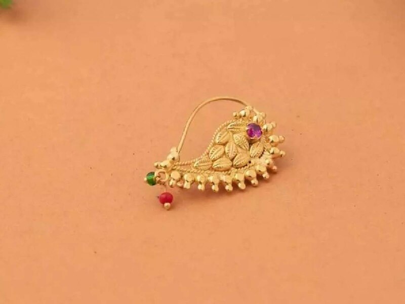 Maharashtrian nath design in 1 gram gold here is latest peshwai nath ...