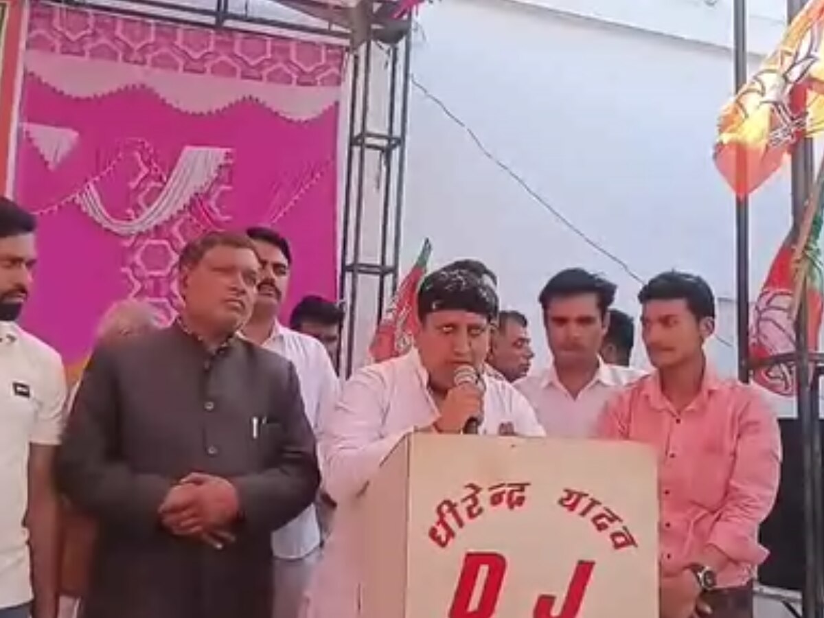 sambhal gunnaur bjp leader sanjeev yadav controversial statement holi ...