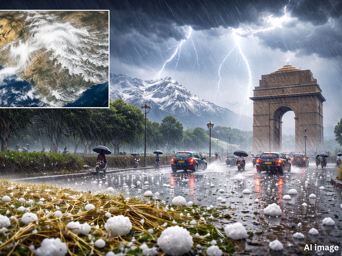 weather update north india delhi ncr rain hailstorm alert western ...