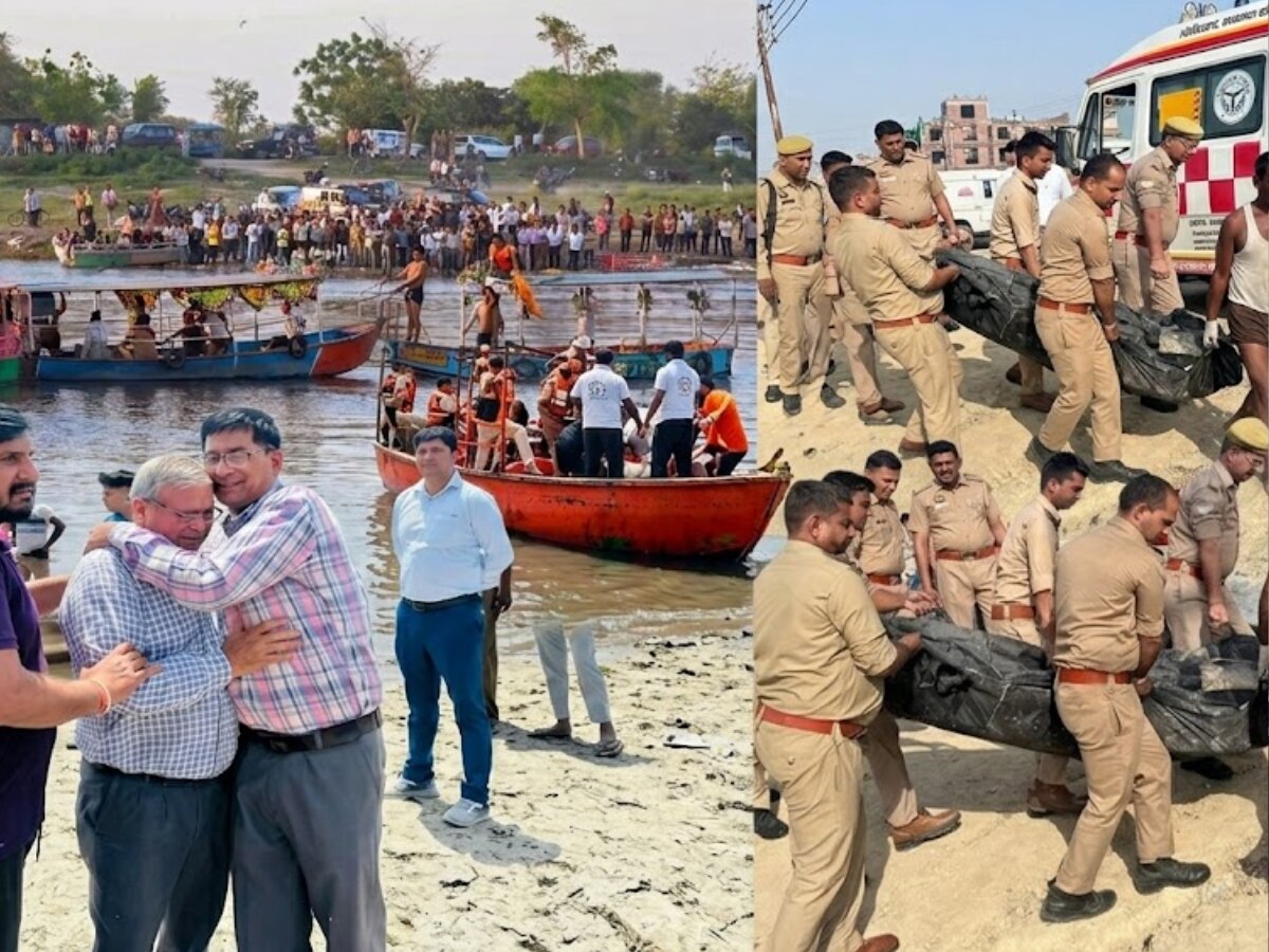 mathura yamuna boat accident Update 13 dead ndrf sdrf search operation ...