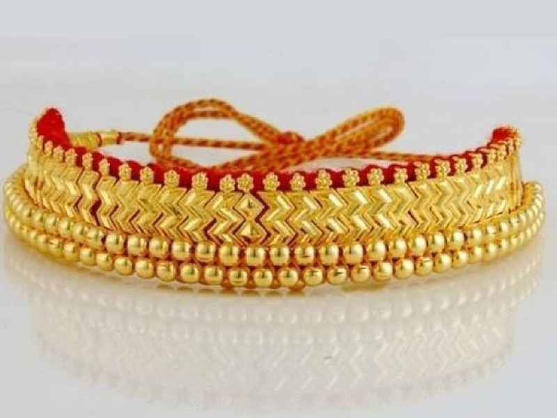 22kt gold guluband necklace designs in 5 gram here is traditional ...