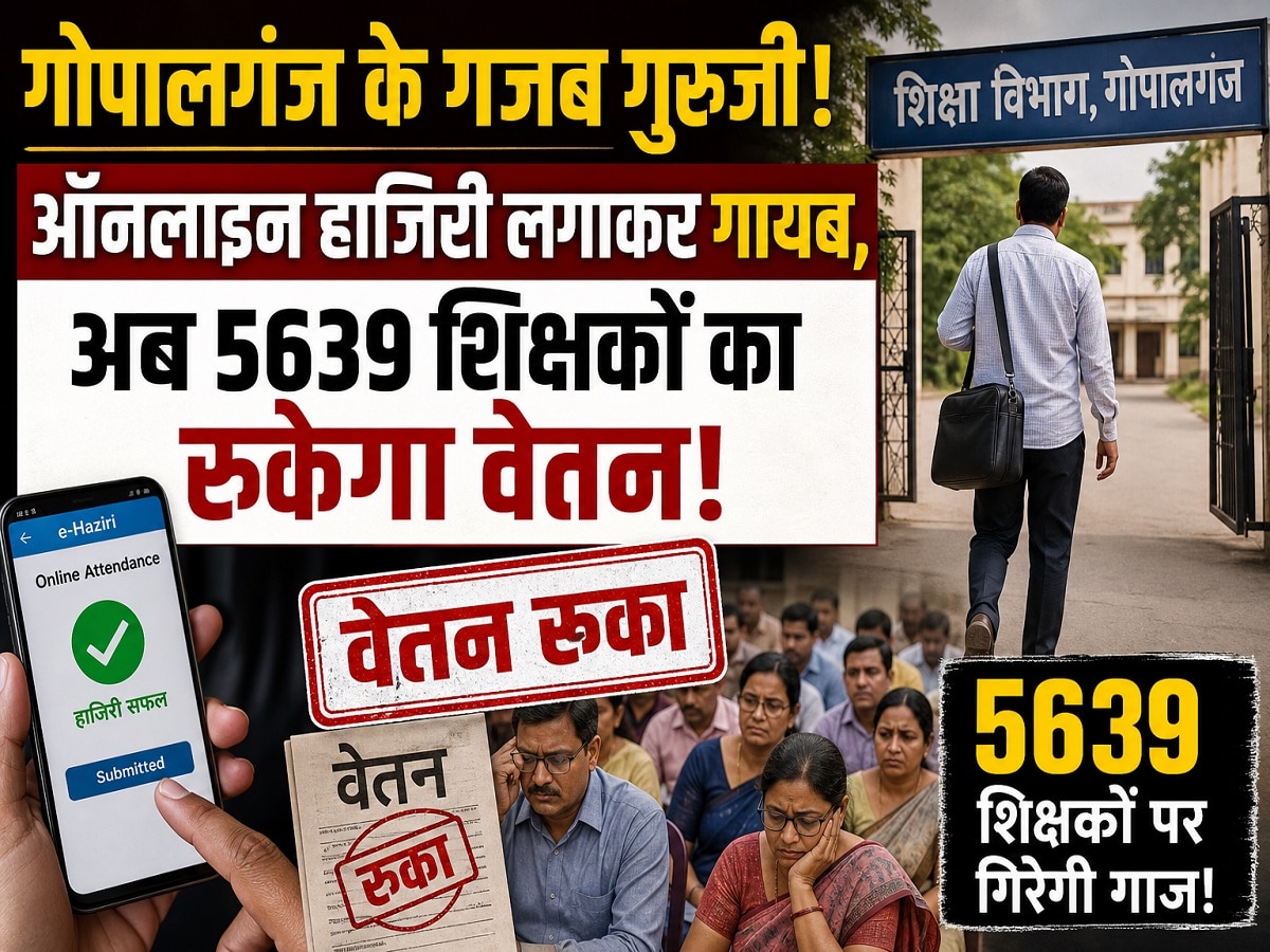 5,639 Teachers in Government Schools in Gopalganj Found Absent After ...