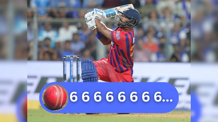 IPL 2026 MI vs LSG Nicholas Pooran smashed 63 runs off 21 balls 8 sixes ...