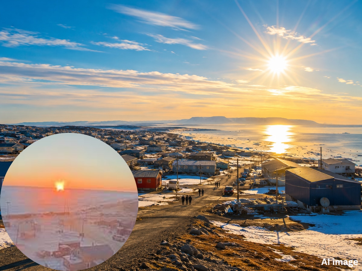 America alaska town utqiagvik midnight sun no sunset again until august ...