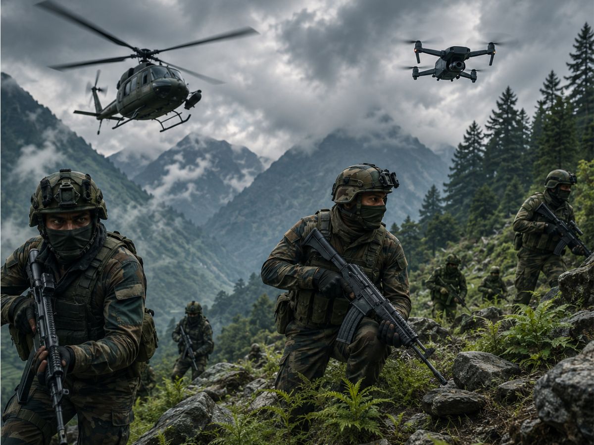 example jammu kashmir terror infiltration search operation loc 2026 ...