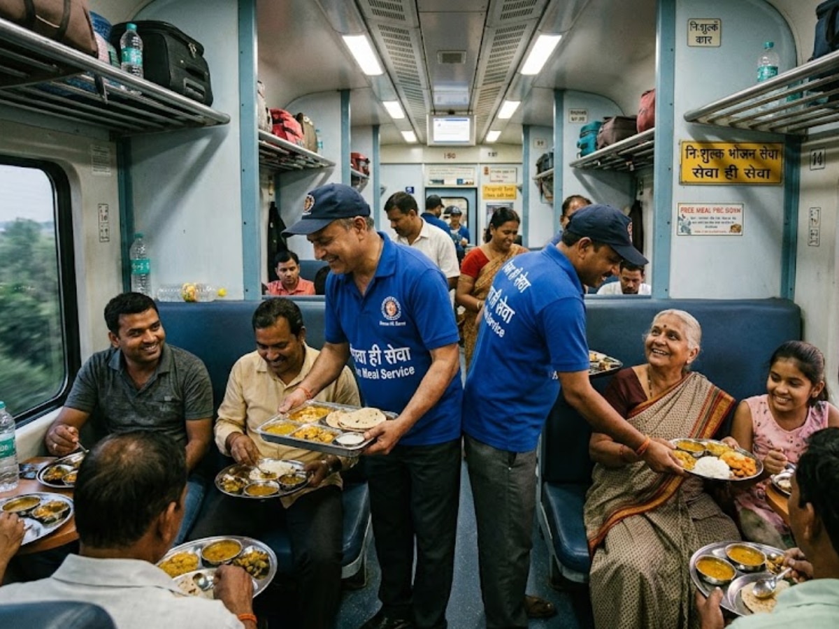 do you know that this only train where passengers served free food in ...