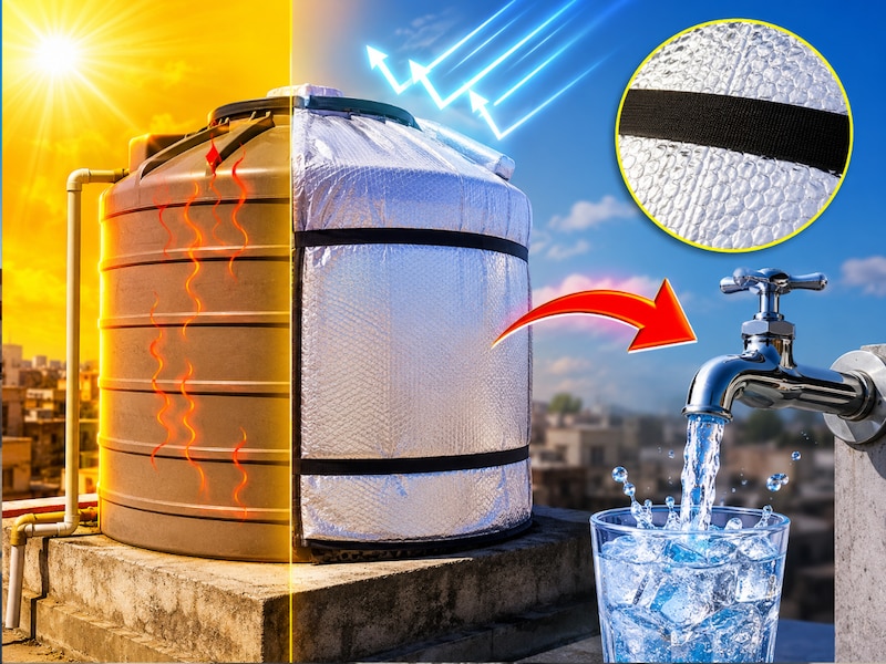 Water Tank Turning Into a Geyser in Summer Wrap It With This Blanket ...