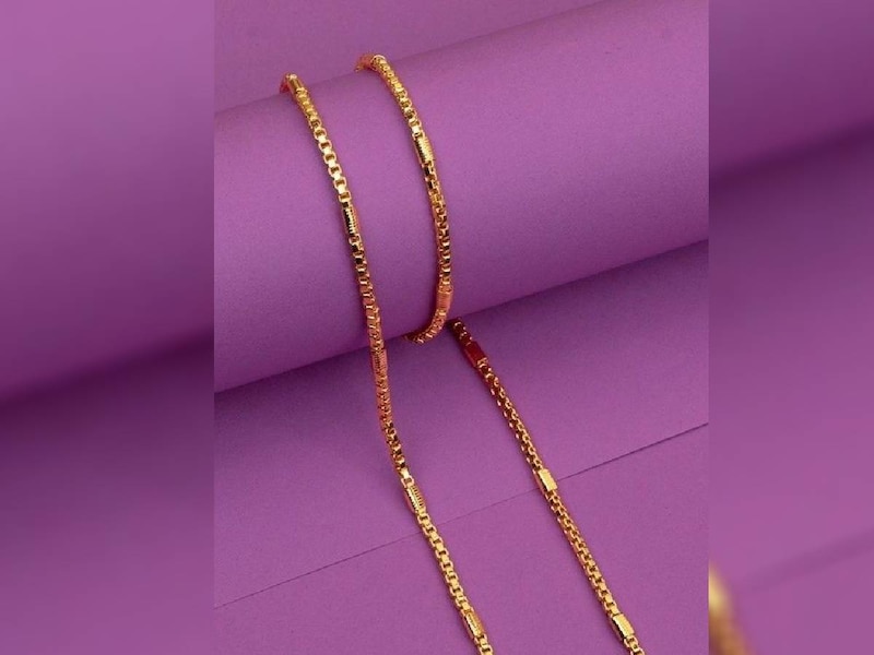 18kt Gold chain in 4 gram design sone ki chain ke design | 4 ग्राम ...