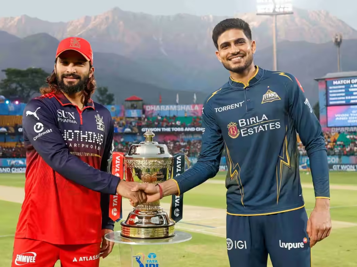 IPL 2026 Qualifier 1 RCB vs GT Live score Dharamsala HPCA stadium royal ...