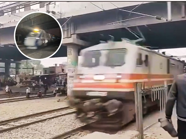 rajdhani vs vande bharat express speed comparison viral video | राजधानी ...