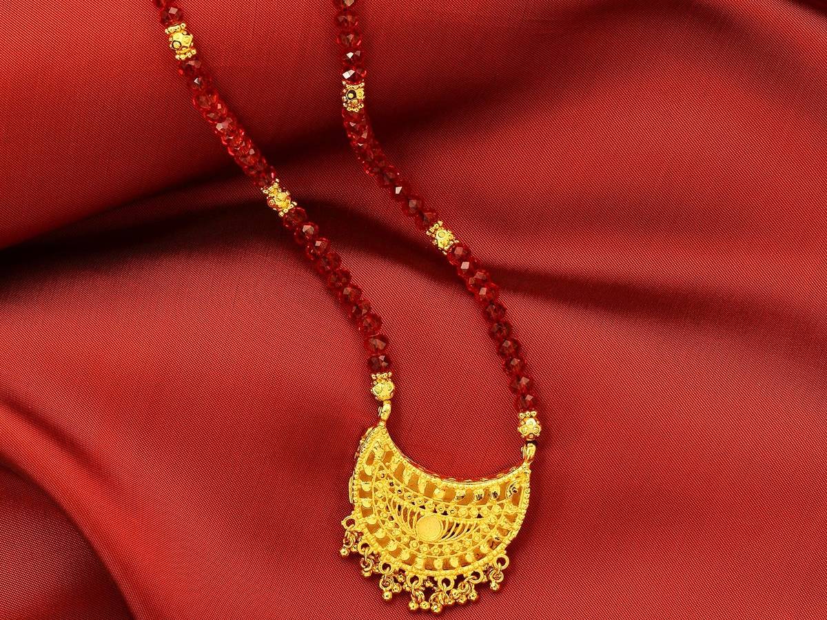 this Indian state red bead mangalsutra considered lucky instead of ...