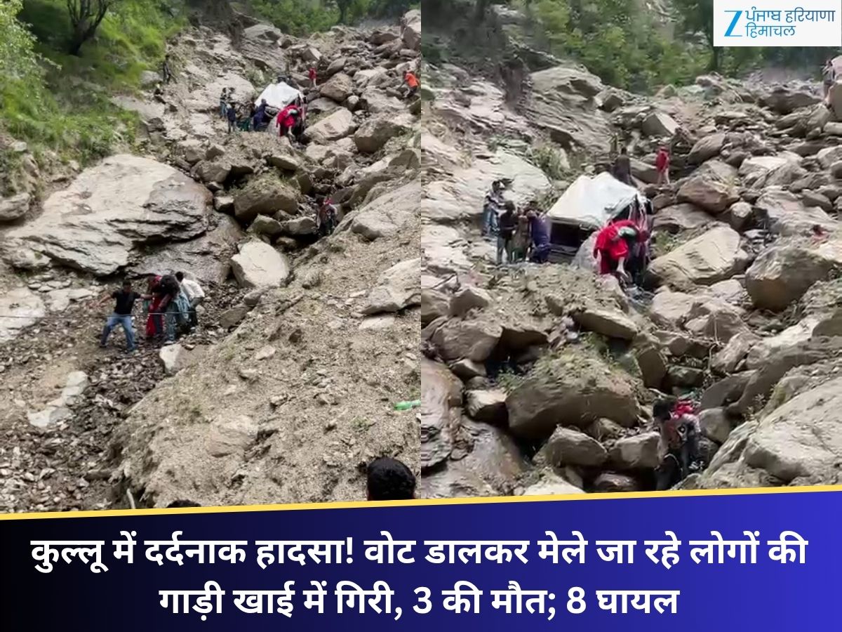 kullu road accident car falls into gorge 3 women dead 8 injured ...