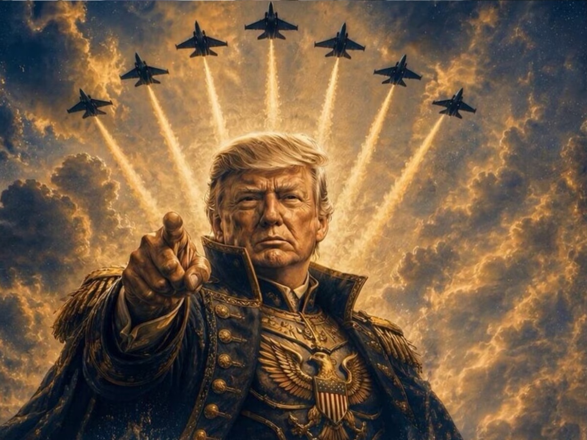 US President Donald Trump shares new photo Military uniforms fighter ...
