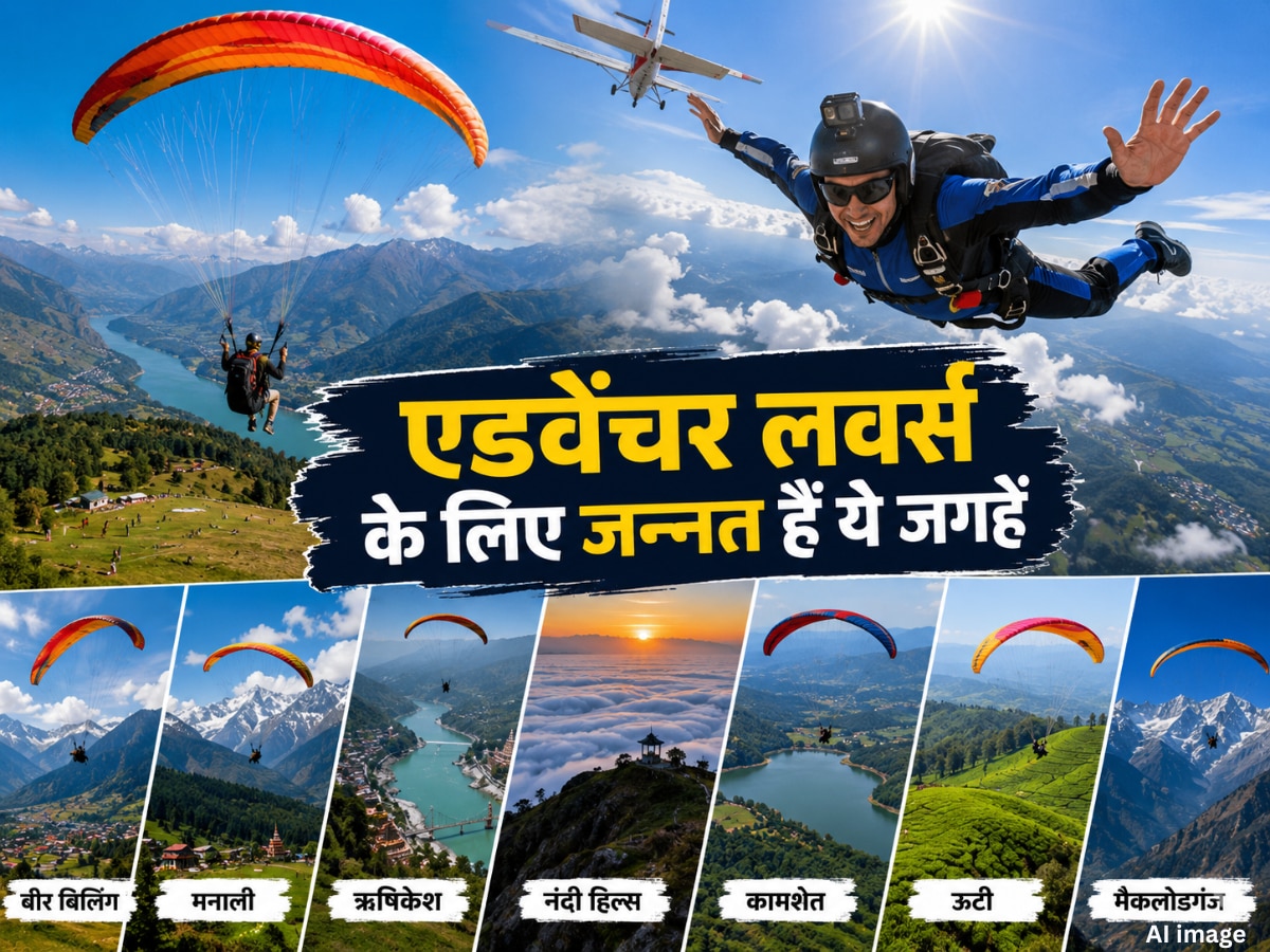 best places for skydiving and Paragliding in india monsoon adventure ...