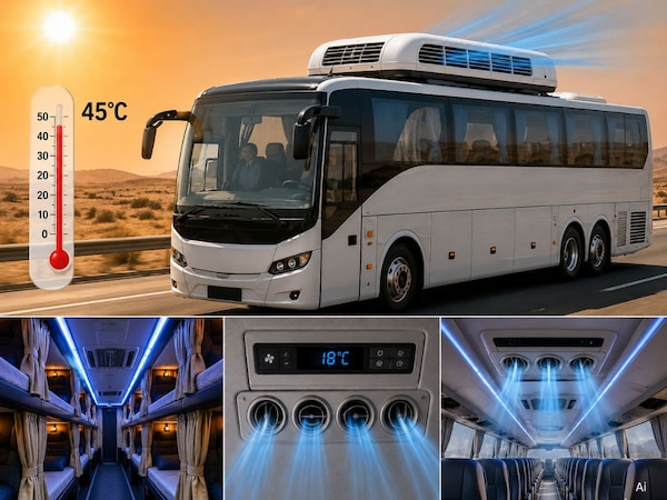 How Many Tons Sleeper Bus AC Passengers Stay Cool Even Extreme Heat ...