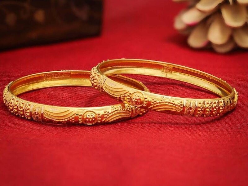 gold bangles design in 4 gram here is trendy gold chudi designs | 4 ...