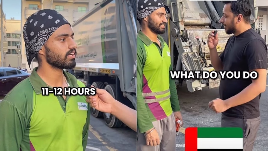 punjab man earns 49000 as garbage collector dubai viral video | कचरा ...