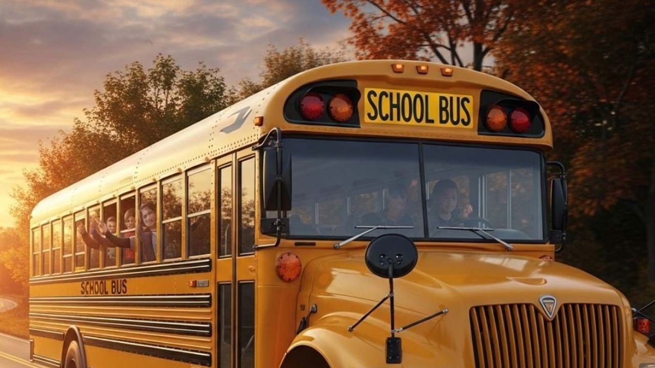 Not red blue why school buses across world yellow What secret behind ...