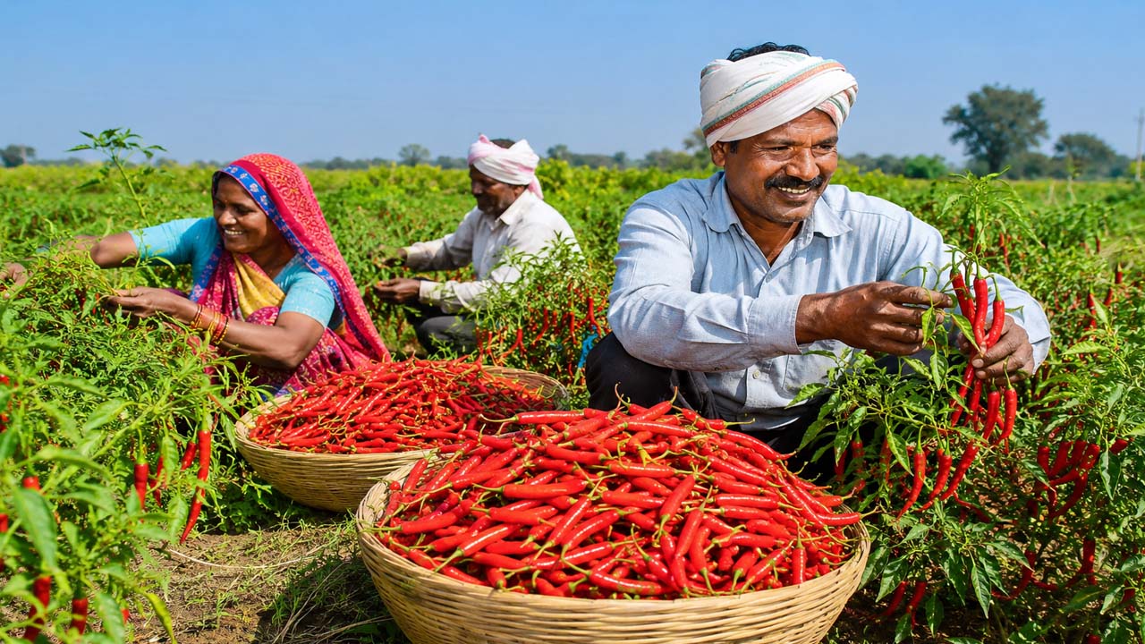 Which only Indian state that Known Chilli Capital of country produces ...