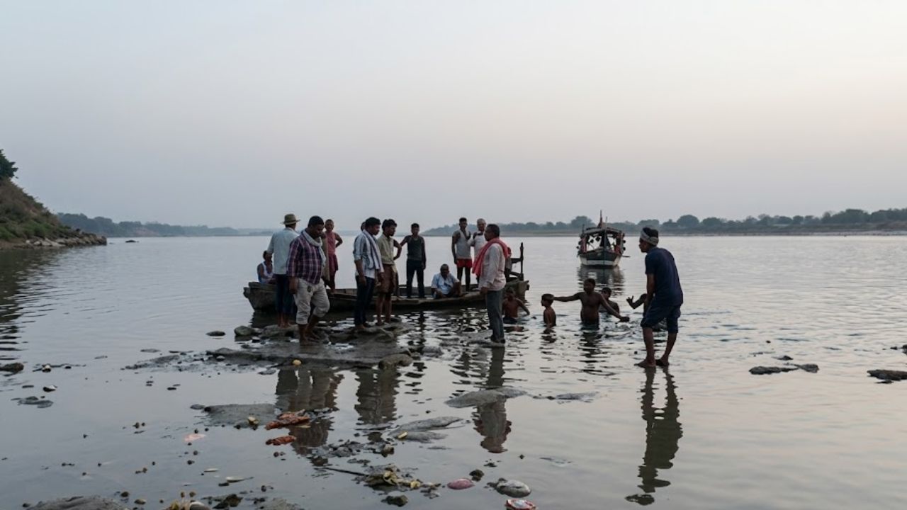 ganga ghat two teenagers drowned search operation continues in Mirzapur ...