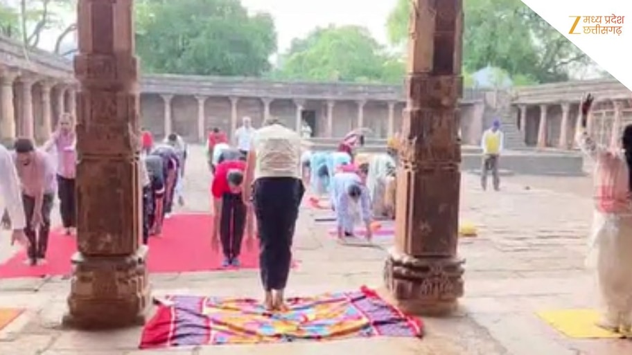 History made dhar Bhojshala on World Yoga Day name entered into the ...