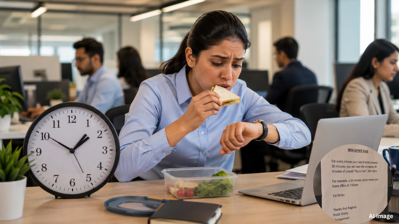 office lunch break rule 1 minute late 1 hour unpaid work viral notice ...