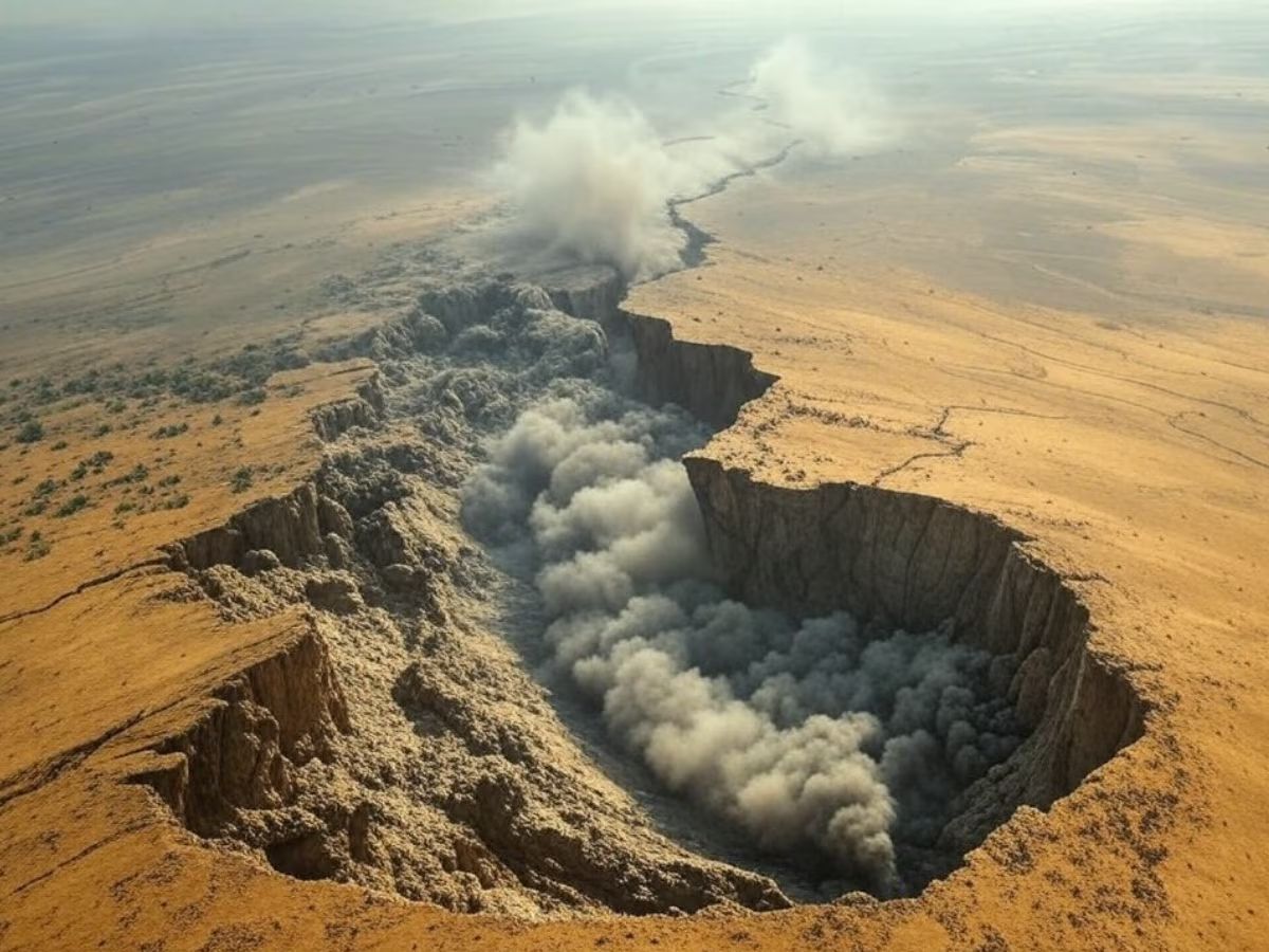 Africa Splitting Into Two Scientists Discover Secret Behind New Ocean ...